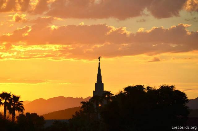 10 imagens fantásticas de templos ao pôr do sol