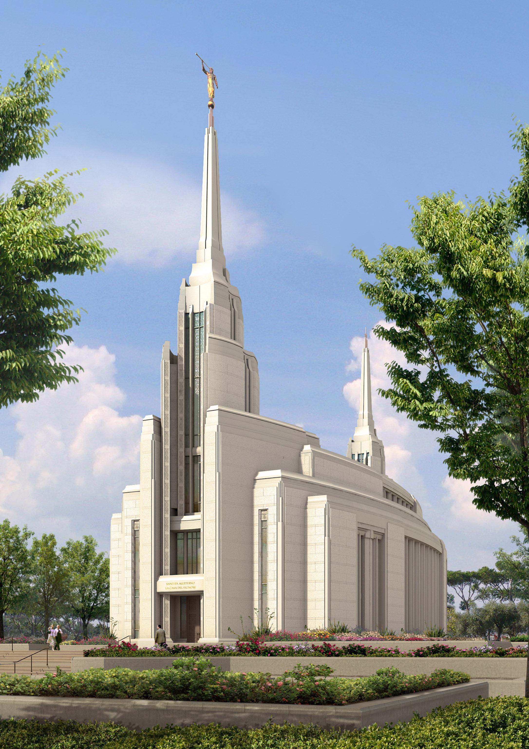 Atualizações sobre a construção do Templo de Roma, Itália